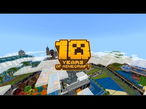 Playing Minecraft's 10 YEAR ANNIVERSARY Map - YouTube