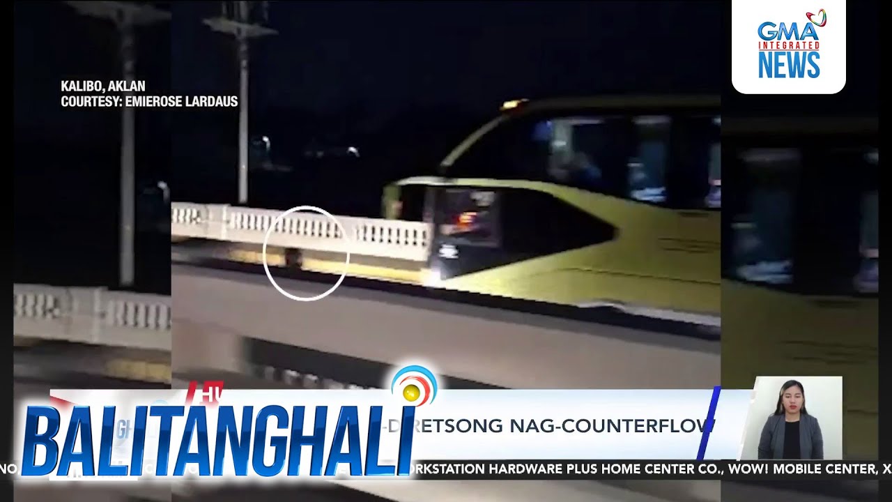 Motorsiklo, dire-diretsong nag-counterflow sa Kalibo Bridge ...