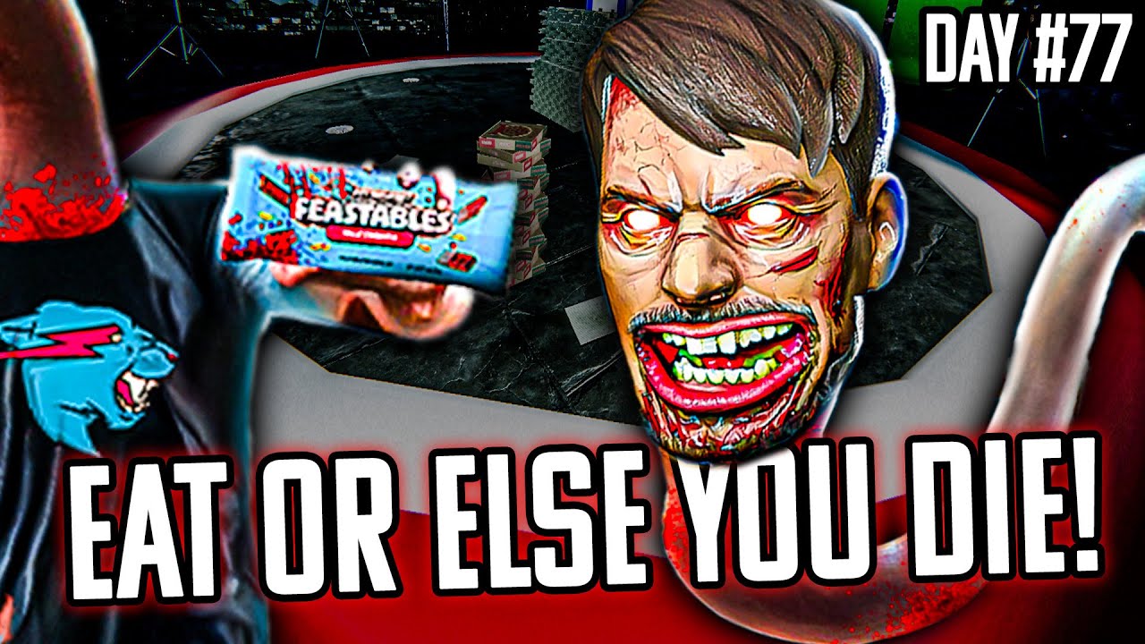 Eat Feastables or Lose $400,000 - Escape EVIL MrBeast's Warehouse ...