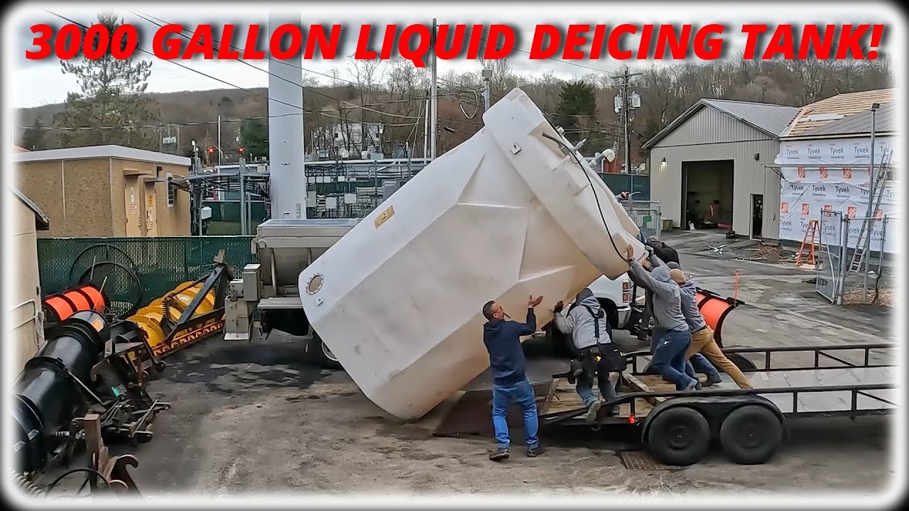 New 3000 Gallon Liquid Deicing Tank! - YouTube