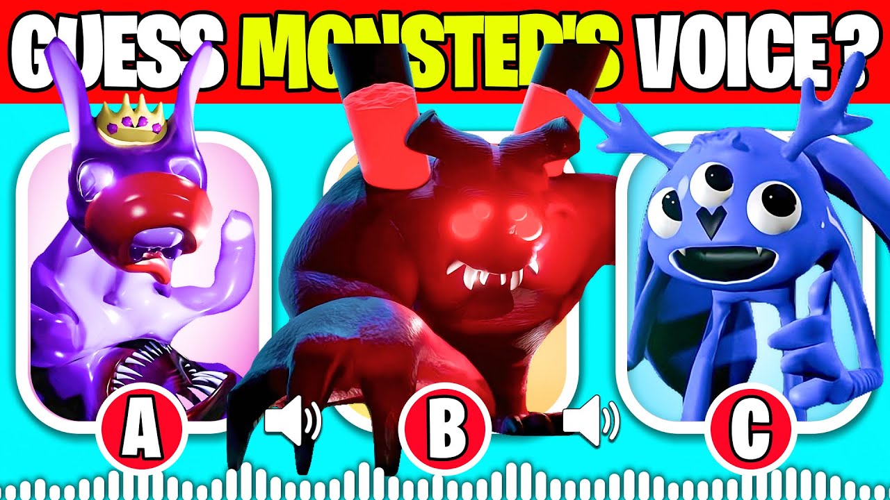 Guess the MONSTER'S VOICE | GARTEN OF BANBAN 4, 5 | DR. FLUFFY INFECTED ...