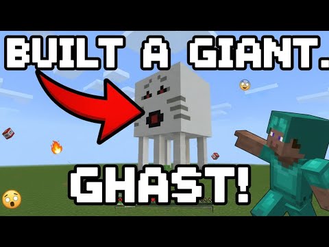 I build giant ghast in Minecraft - YouTube