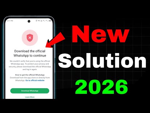 Download the official Whatsapp to Continue Problem New 2026 ✅| Whatsapp Login Problem 2026