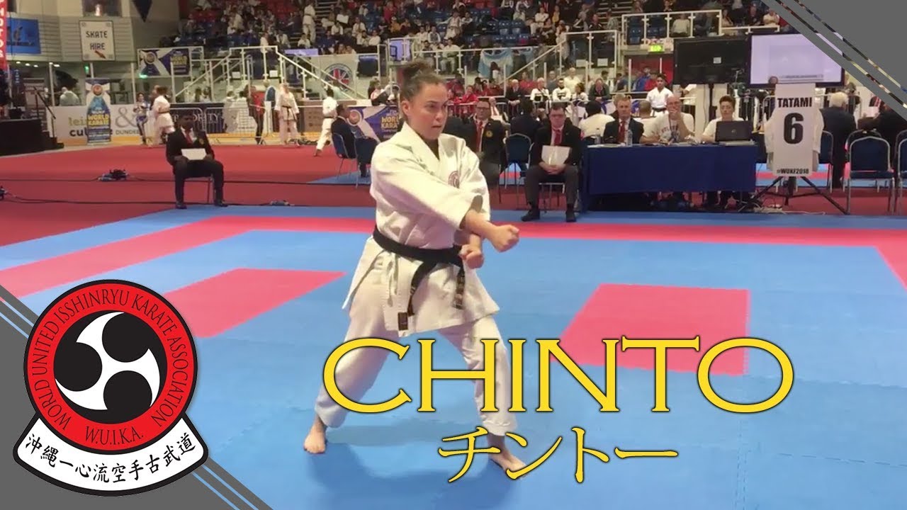 Sensei Jessica Johnsen • Chinto • 7th WUKF World Championships - YouTube