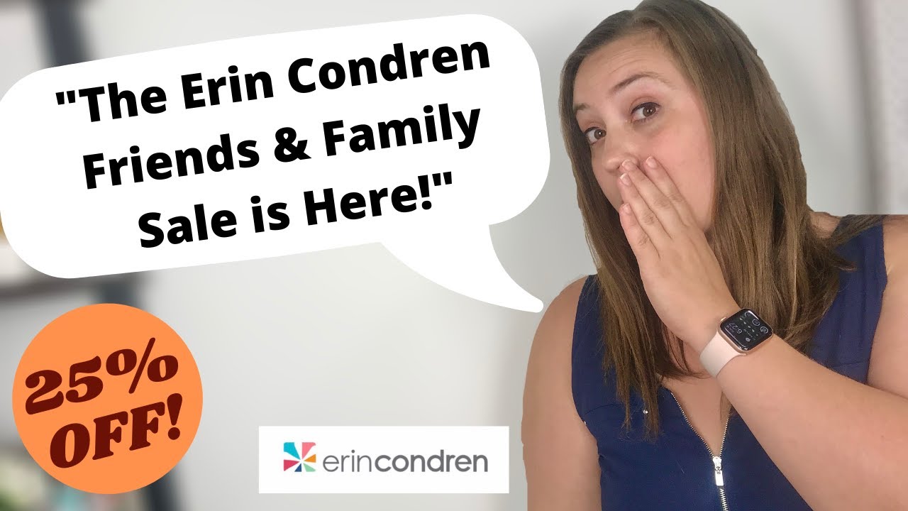 25% OFF Erin Condren Friends & Family Sale! - YouTube