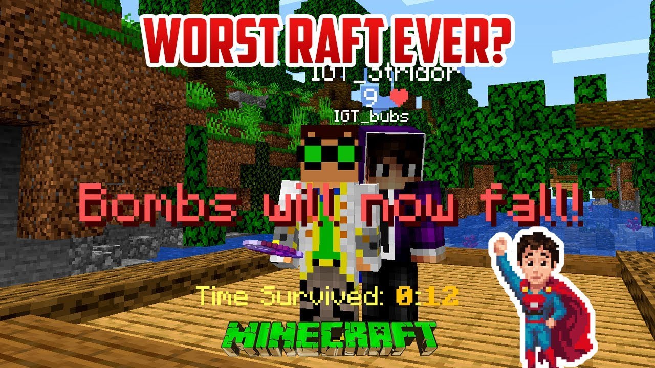 This Raft is TERRIBLE | Minecraft TNT Diffuser! - YouTube
