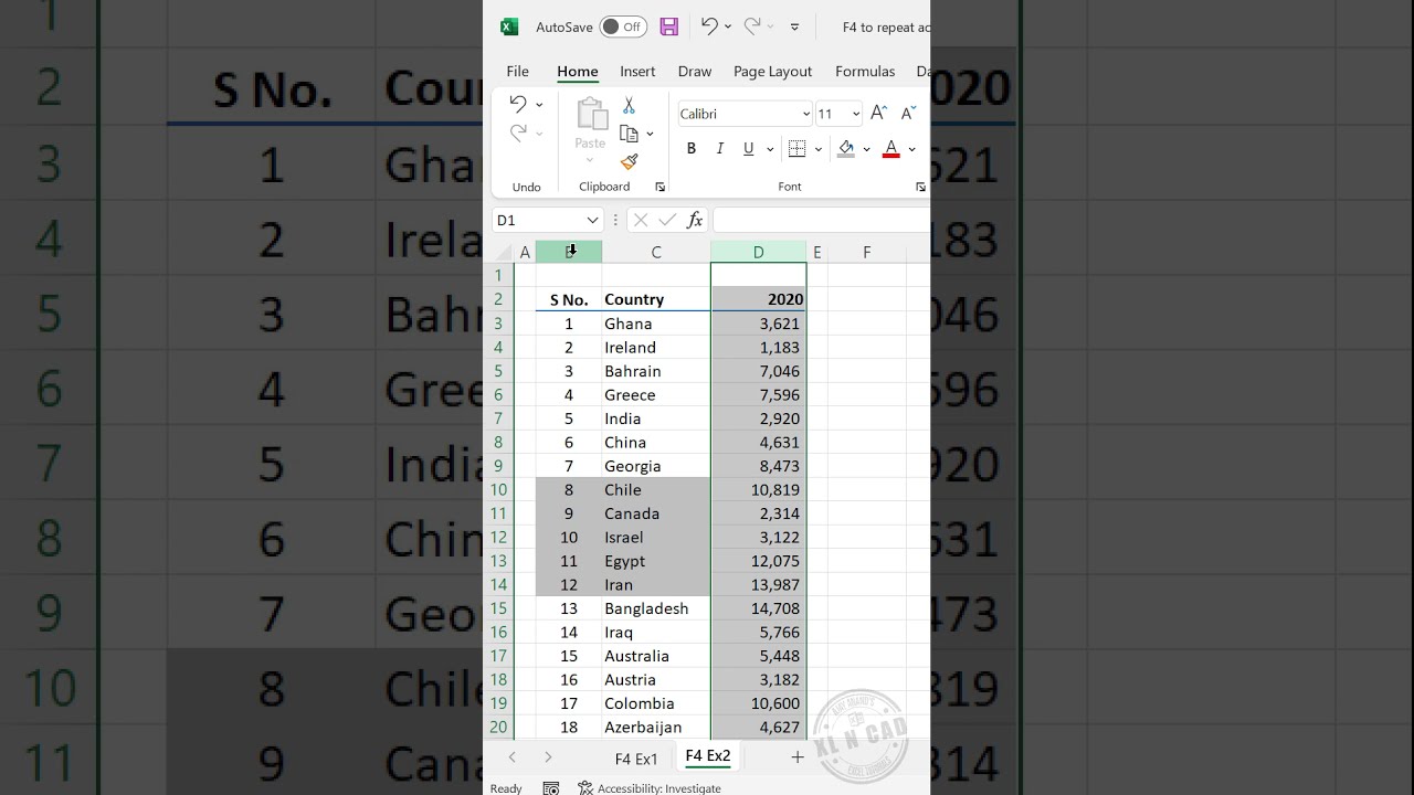Shortcut To Repeat Last Action In Excel Malayalam Tutorial YouTube Shortcut To Repeat Last Action In Excel Malayalam Tutorial YouTube