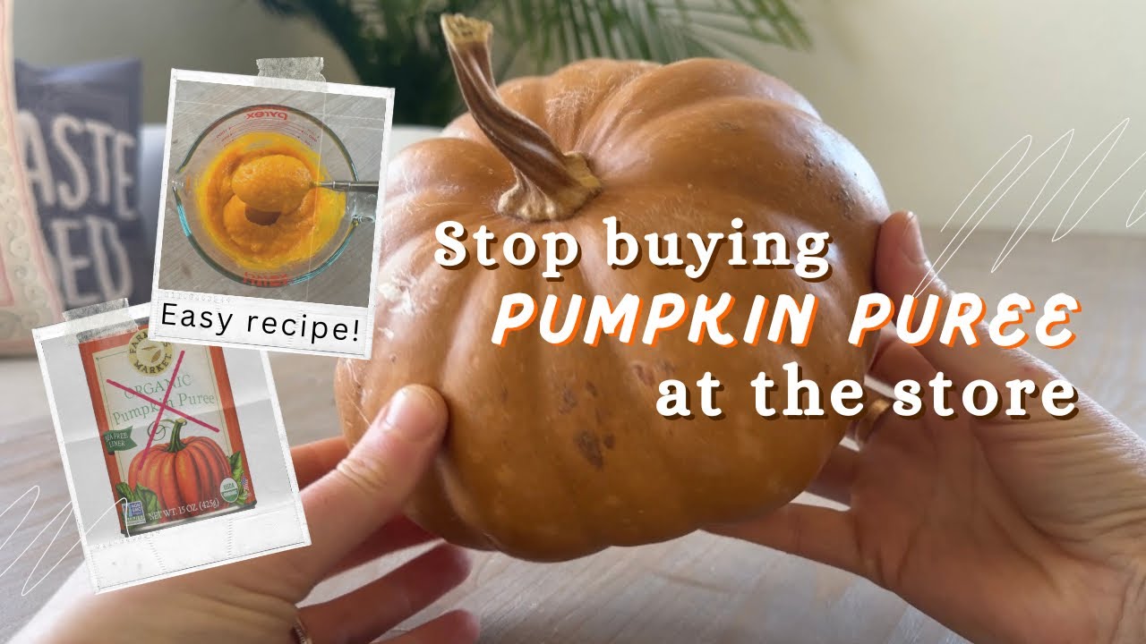 How to make pumpkin puree from your fall pumpkins! - YouTube