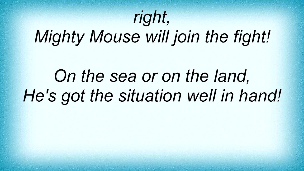 Tesla - Mighty Mouse Lyrics - YouTube