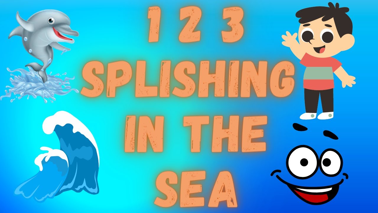 1 2 3 Splashing in the Sea Numbers Song for kids/Poem/ Nursery for ...
