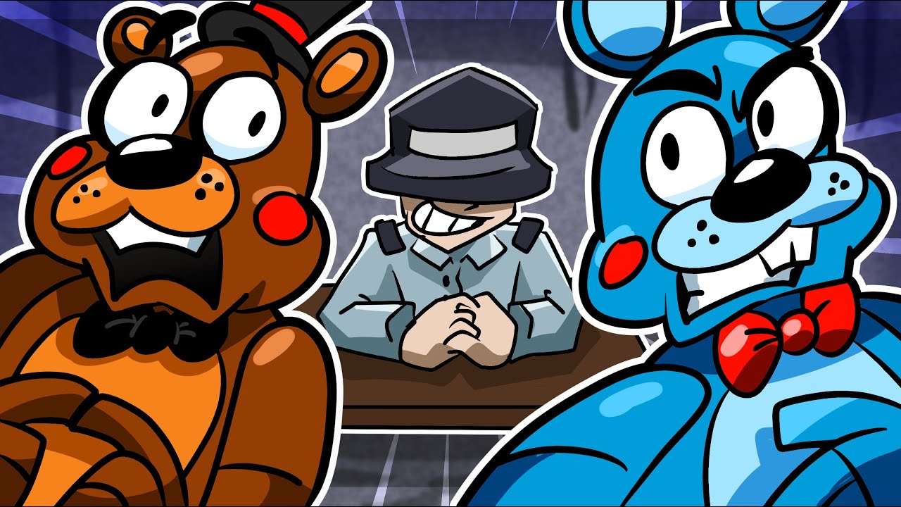 Freddy and Bonnie Fight the Security Guard - FNAF animation - YouTube
