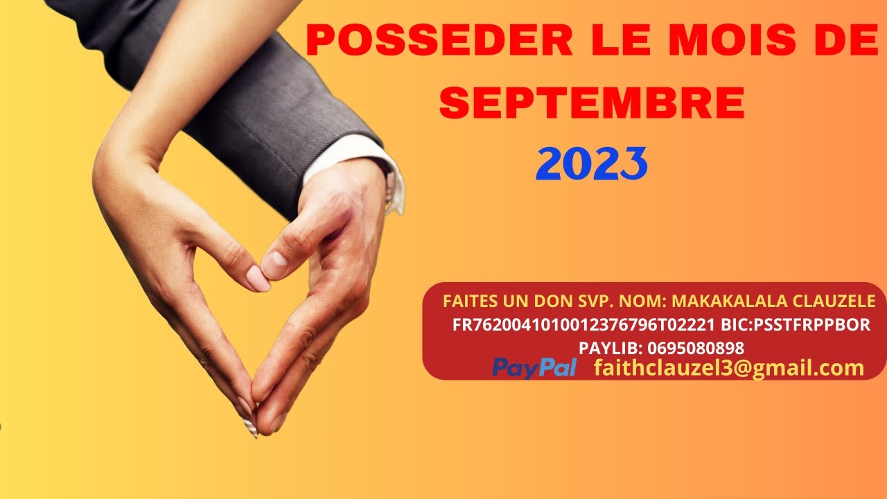 POSSEDER LE MOIS DE SEPTEMBRE 2023 - YouTube