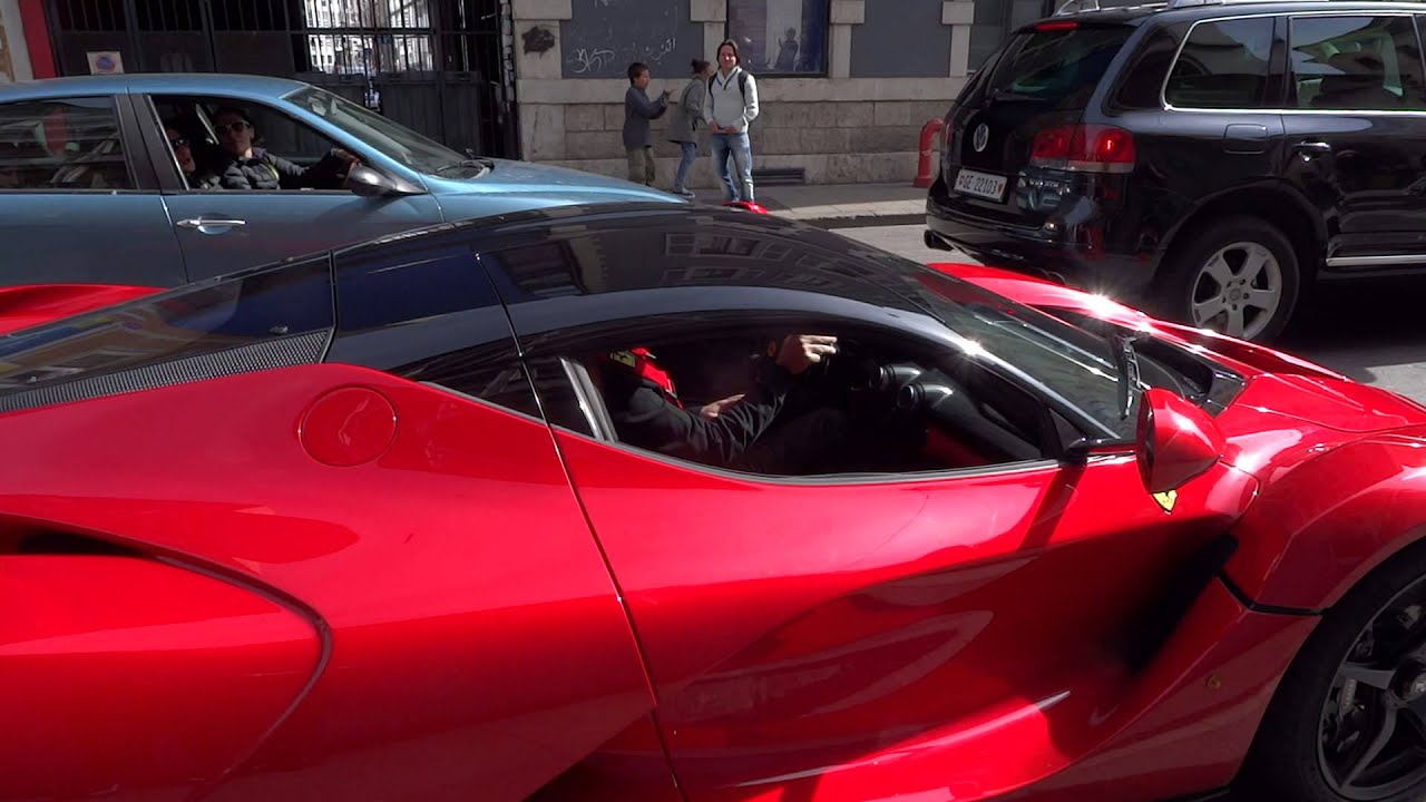 Ferrari LaFerrari 2015 - caught on the street! - YouTube