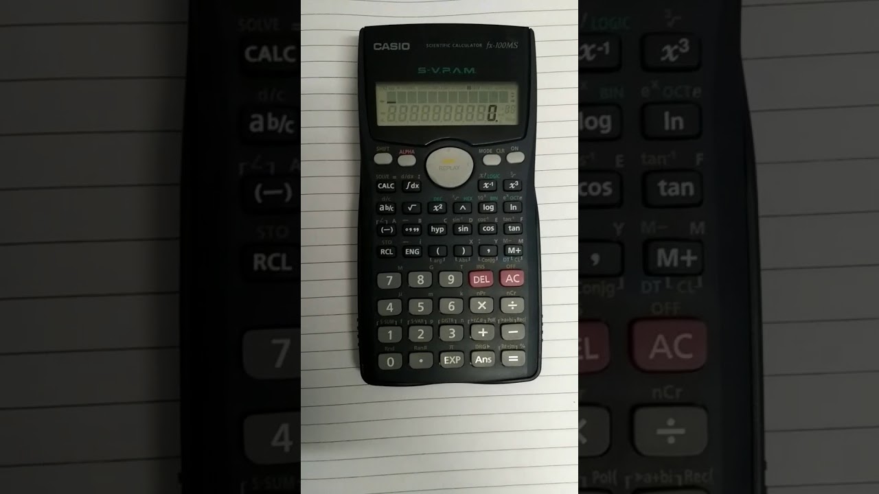 Casio fx-100MS cool trick to check your buttons - YouTube
