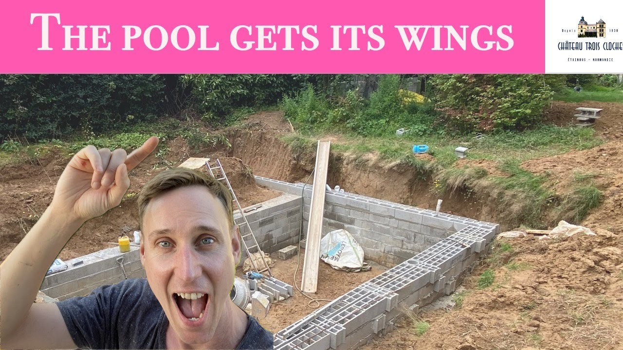 The Pool gets Wings. A structure finally appears - YouTube
