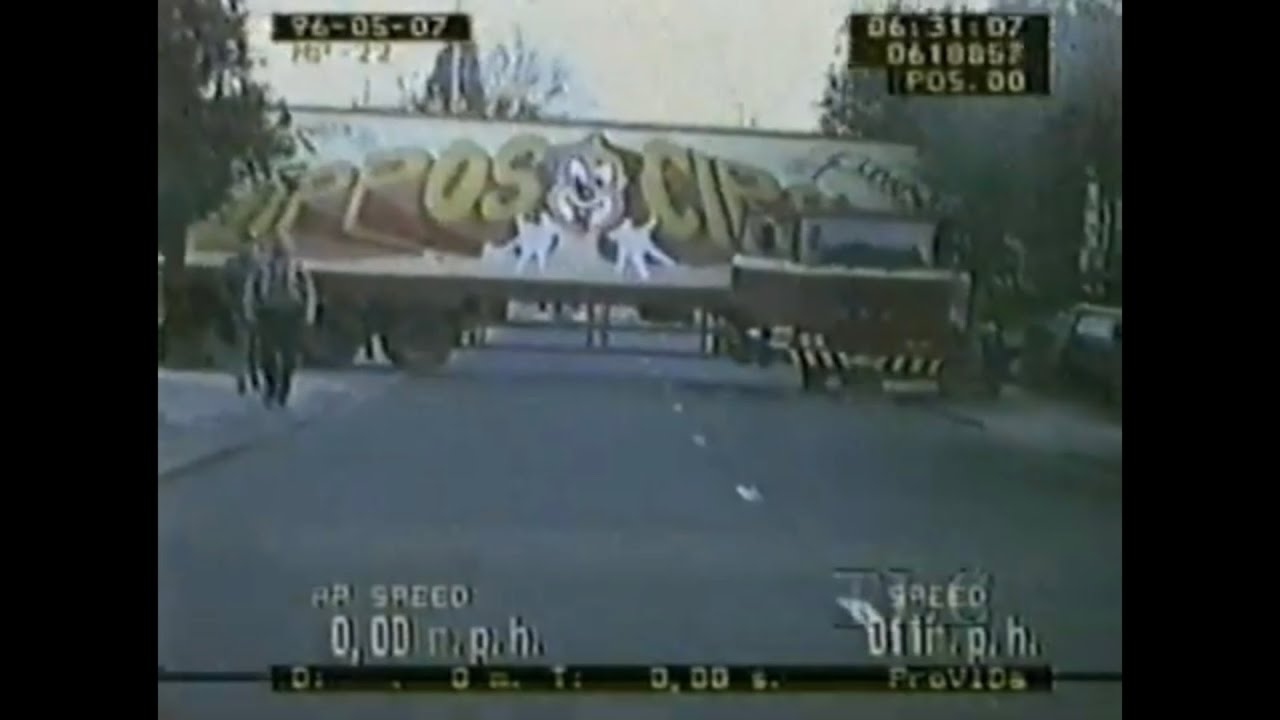 Circus Truck Ends Up Stuck Between Trees - YouTube