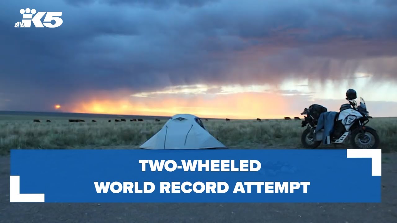 Two-wheeled world record attempt - YouTube