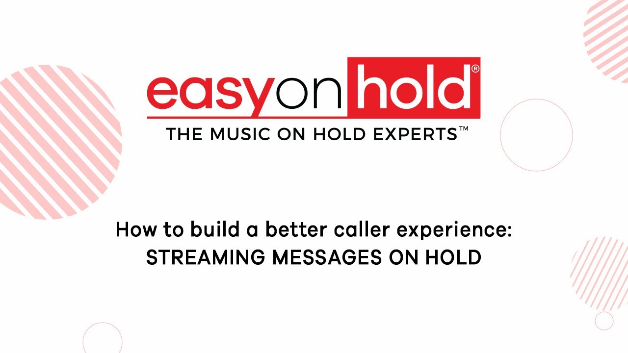 Streaming Music and Messages On Hold - YouTube