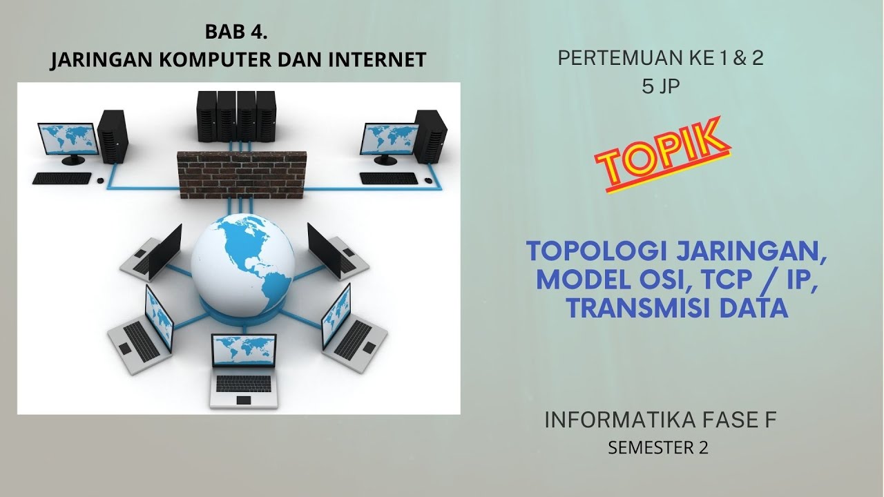 BAB 4 JARINGAN KOMPUTER DAN INTERNET TOPOLOGI JARINGAN , MODEL OSI, TCP ...