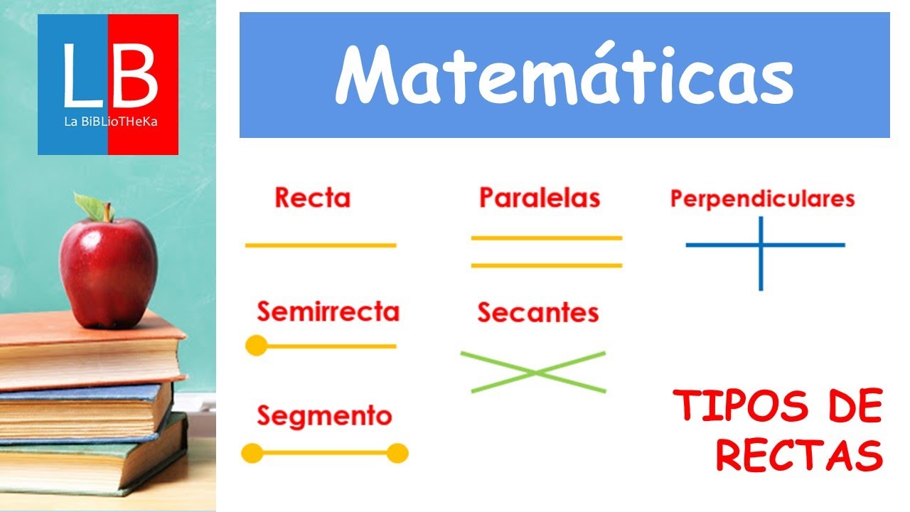 Tipos de RECTAS 👩‍🏫 PRIMARIA y SECUNDARIA - YouTube