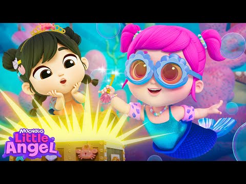 Mermaid Treasure Hunt! 🧜‍♀️💎 | Little Angel Kids Songs & Nursery Rhymes