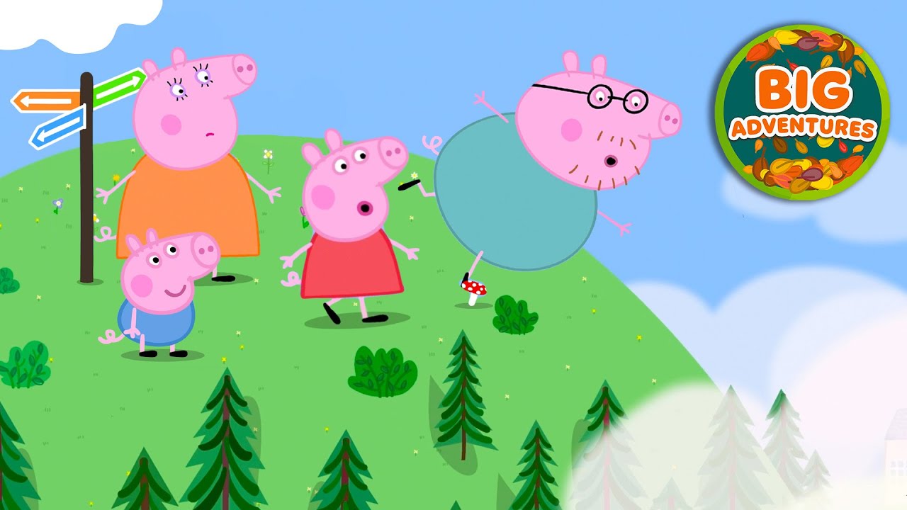 Peppa Explores the BIG Hill Adventure ⛰️Peppa & George: Outdoor Escape ...