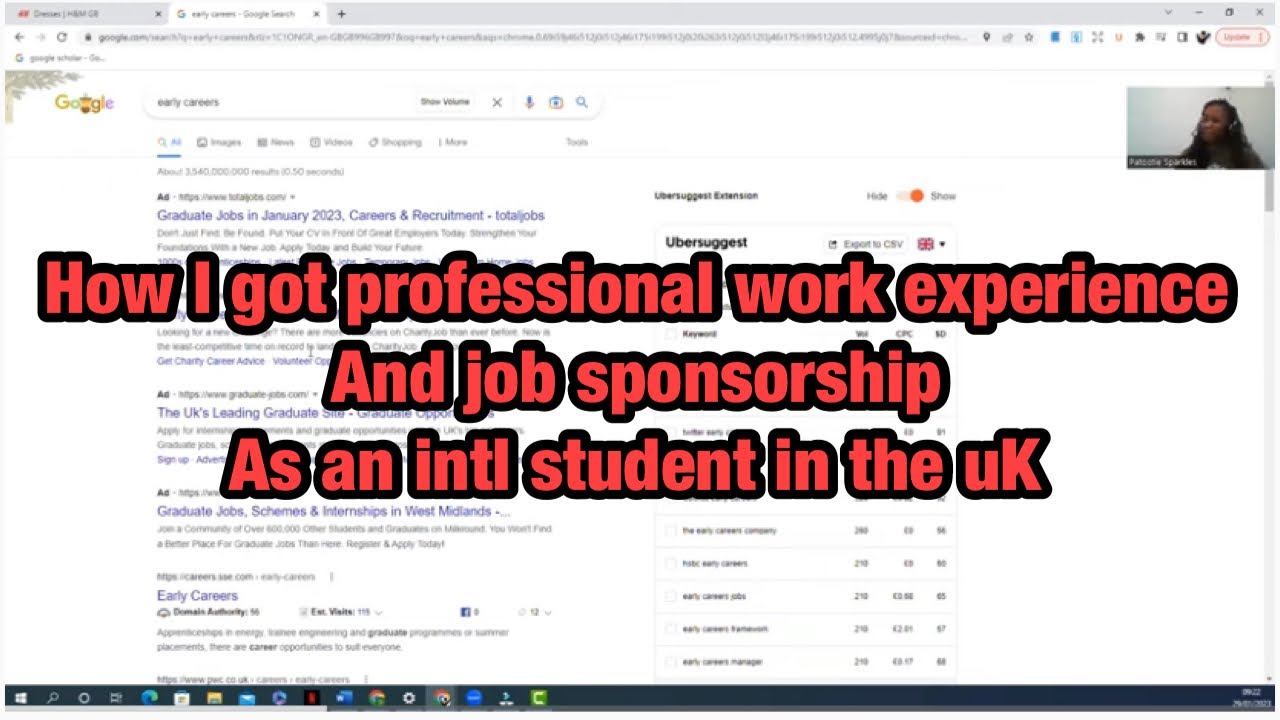 How to get jobs immediately after Uni in the UK! get sponsored jobs ...