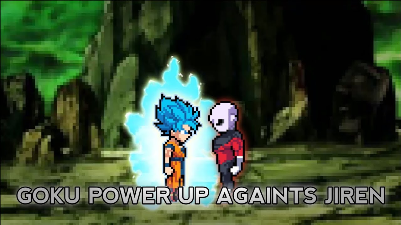 Goku power up againts jiren | sprite animation - YouTube