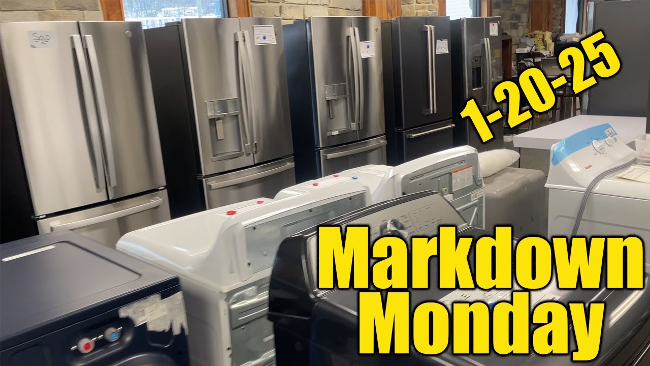 Markdown Monday video, 1-20-25. Check out the newest Scratch & Dent Appliances at The Lucky ...