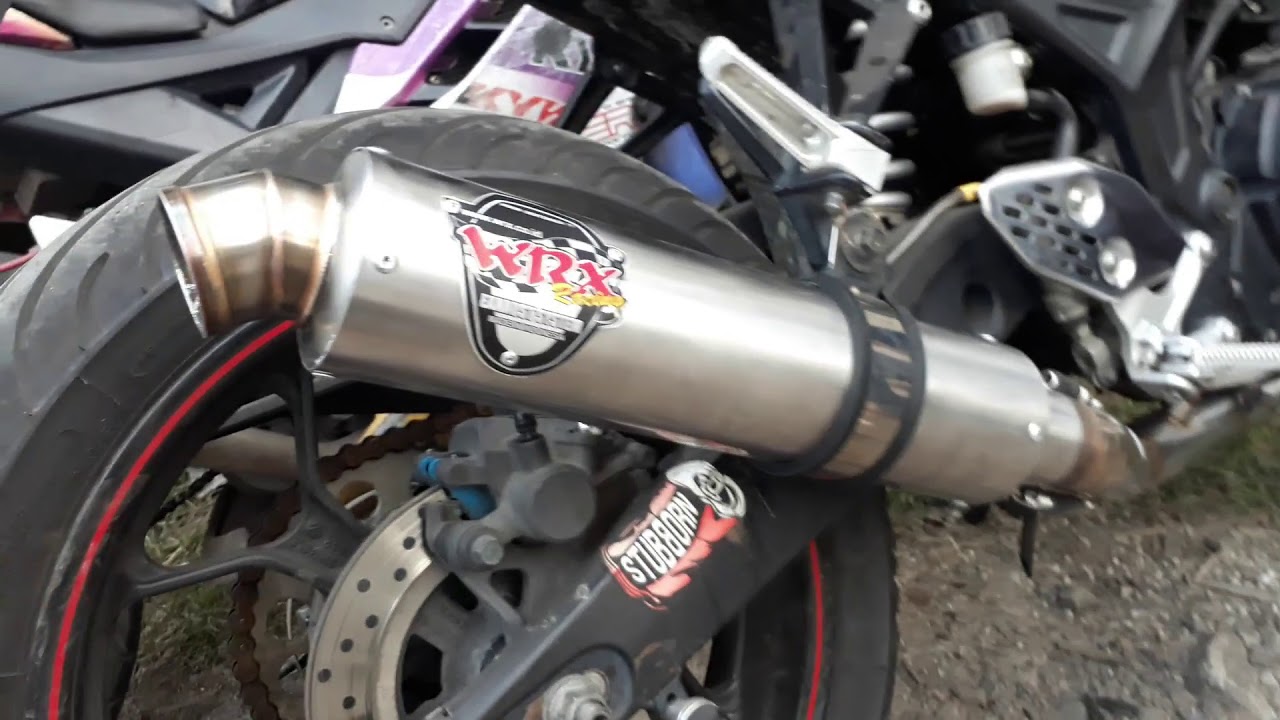KNALPOT WRX R250 UNTUK YAMAHA R25 - YouTube