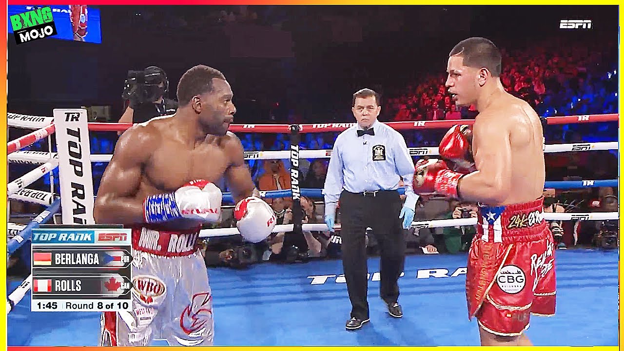 Edgar Berlanga (Puerto Rico) vs Steve Rolls (Canada) - Boxing ...