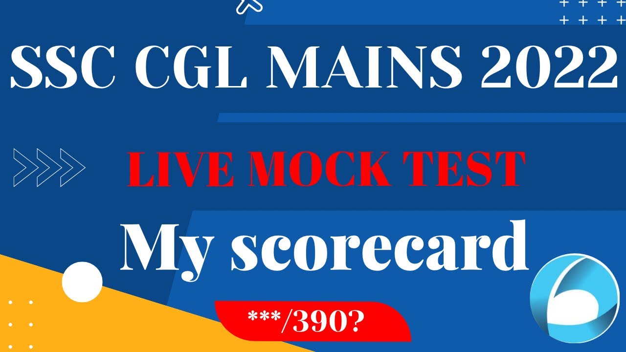 My scorecard 😥 | SSC CGL MAINS 2022 🌟| OLIVEBOARD LIVE MOCK TEST 📚 ...
