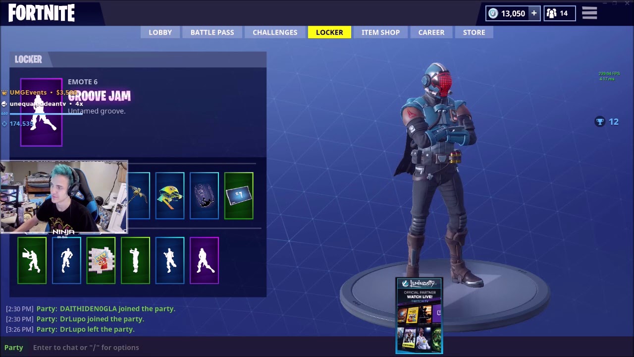 Ninja Unlocks & Reacts to the Blockbuster Skin (The Visitor) - YouTube