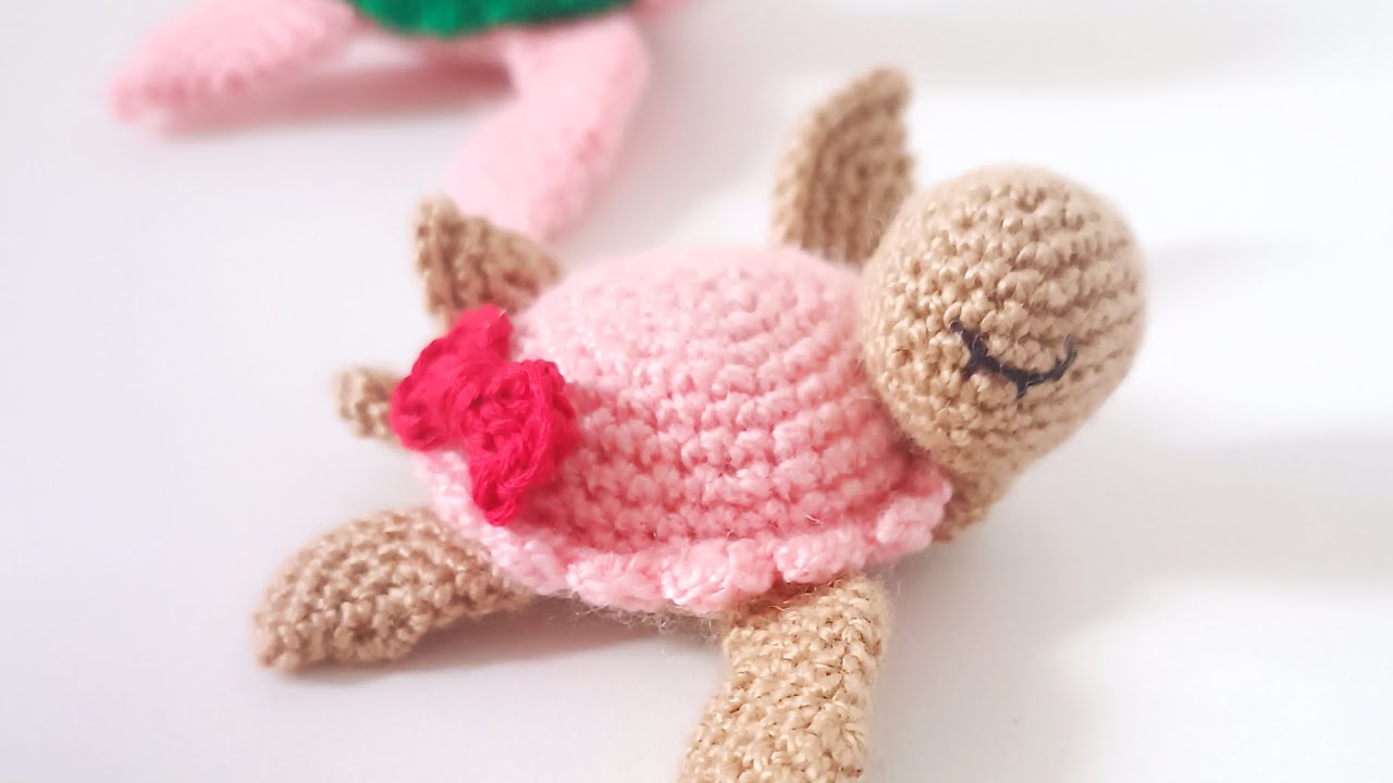 Aprende paso a paso a tejer la adorable tortuga a crochet: Parte 1 ...