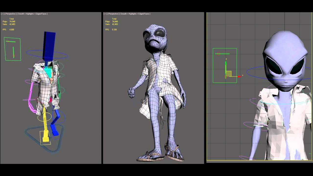 Rig/Skin/Cloth_Test - YouTube