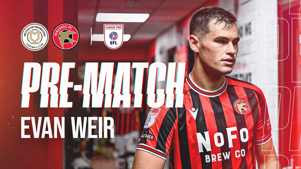Pre-match: Evan Weir looks ahead to MK Dons clash - YouTube