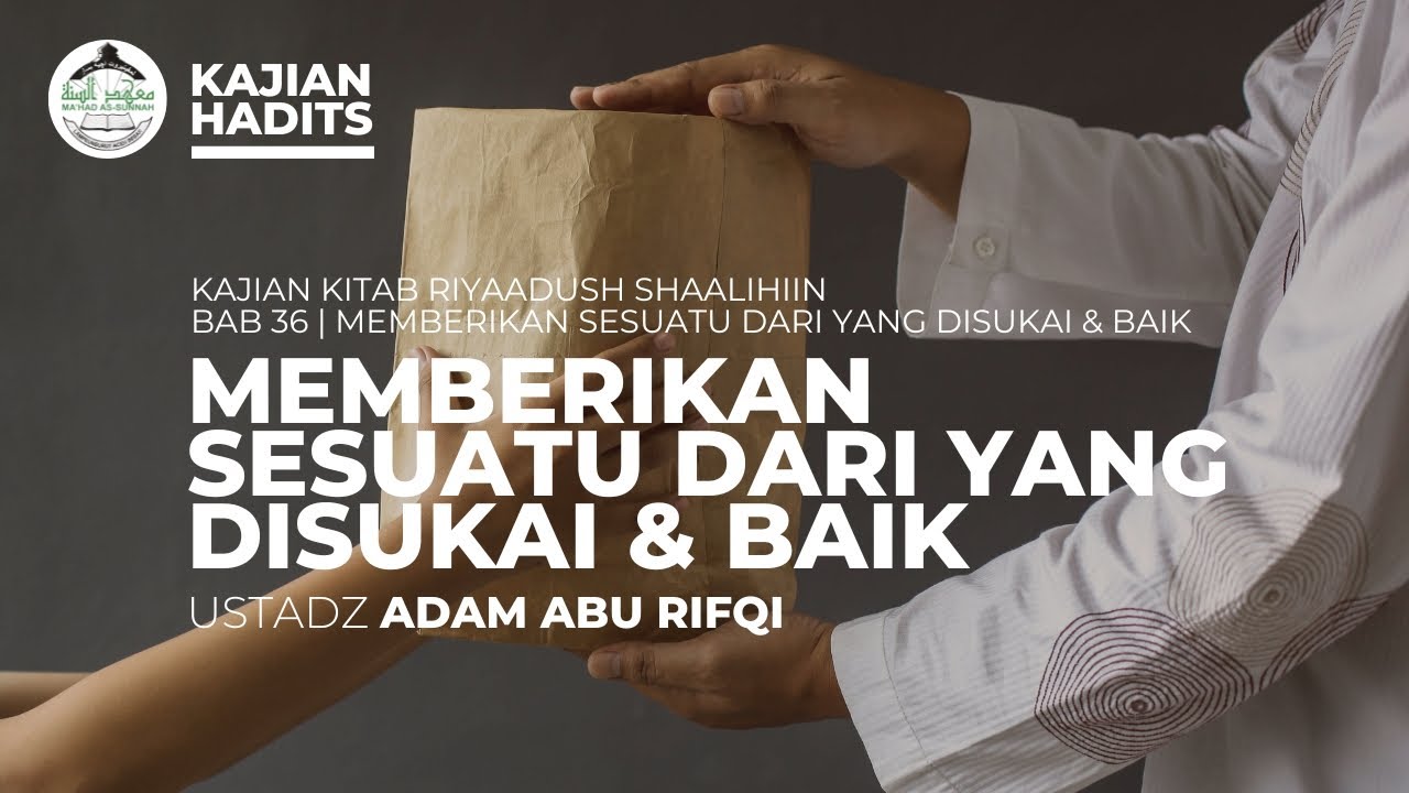 🔴 [LIVE] Kitab Riyaadush Shaalihiin | Ustadz Adam Abu Rifki - YouTube