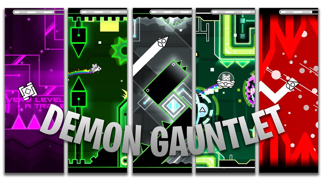 I beat the demon gauntlet (all levels) - YouTube