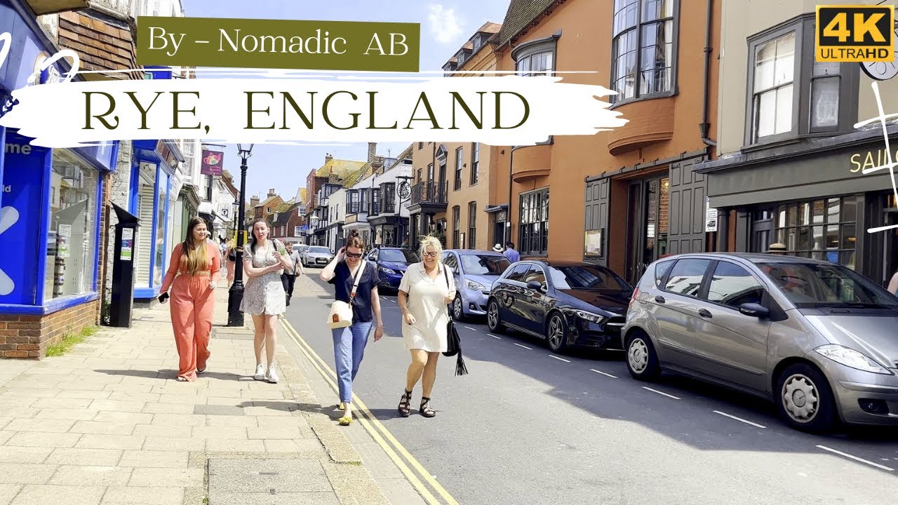 England : [4K] Walk | RYE | English town near the coast in East Sussex ...