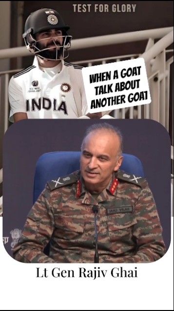 Lt Gen Rajiv Ghai talk about Virat Kohli ♥️ Virat retirement - YouTube