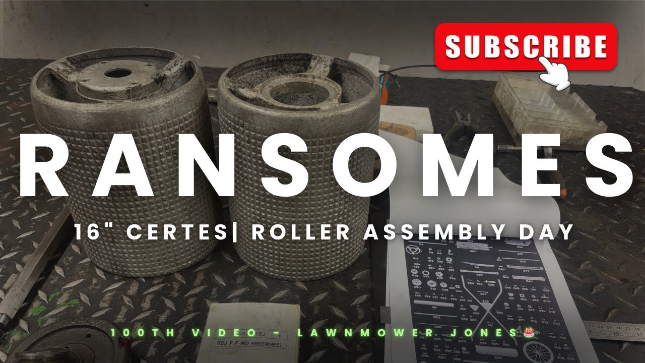 Ransomes 16” Certes | Rear Roller Assembly Day - YouTube