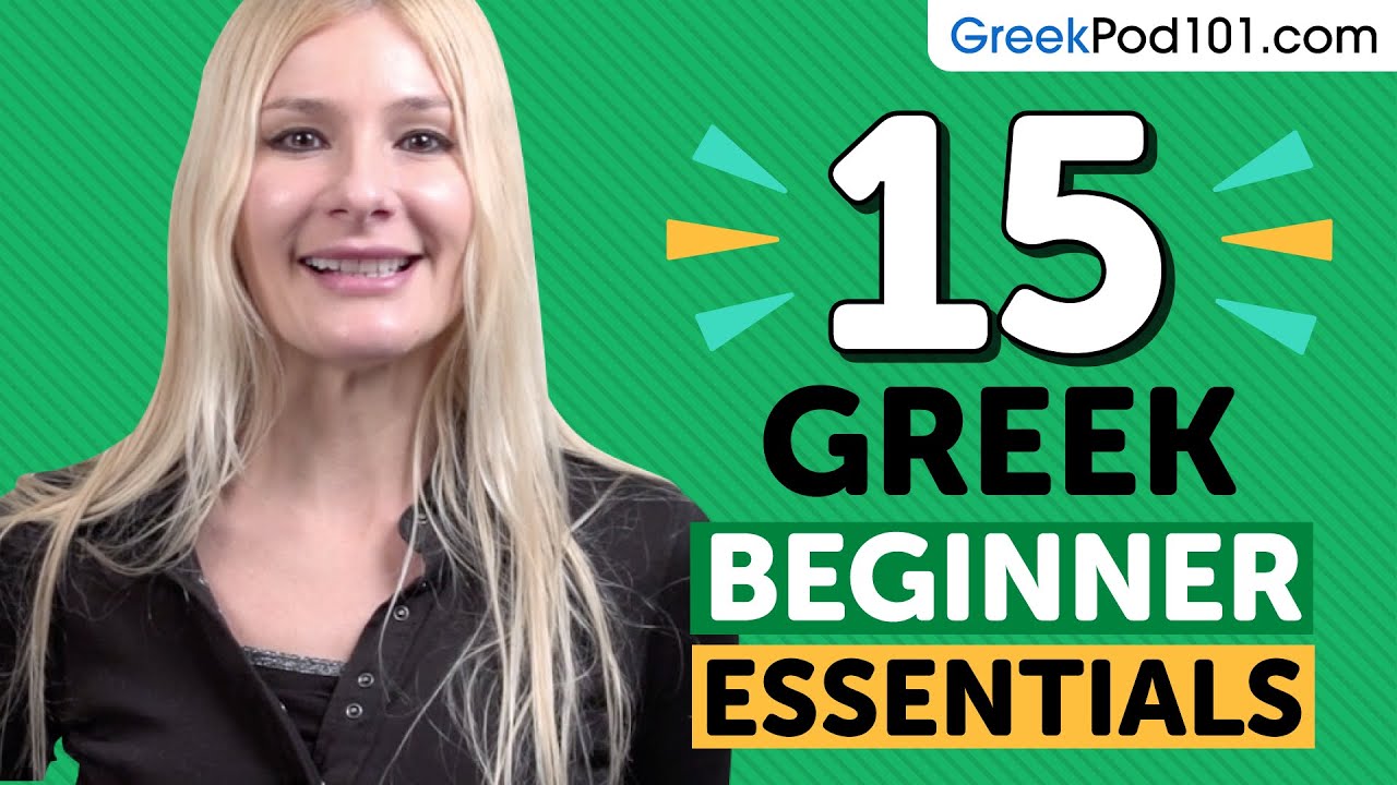 15 Beginner Greek Videos You Must Watch | Learn Greek - YouTube