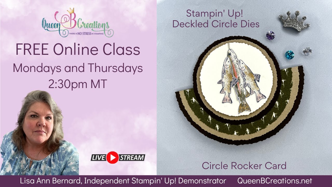👑 Stampin' Up! Deckled Circle Dies - Circle Rocker Card - YouTube