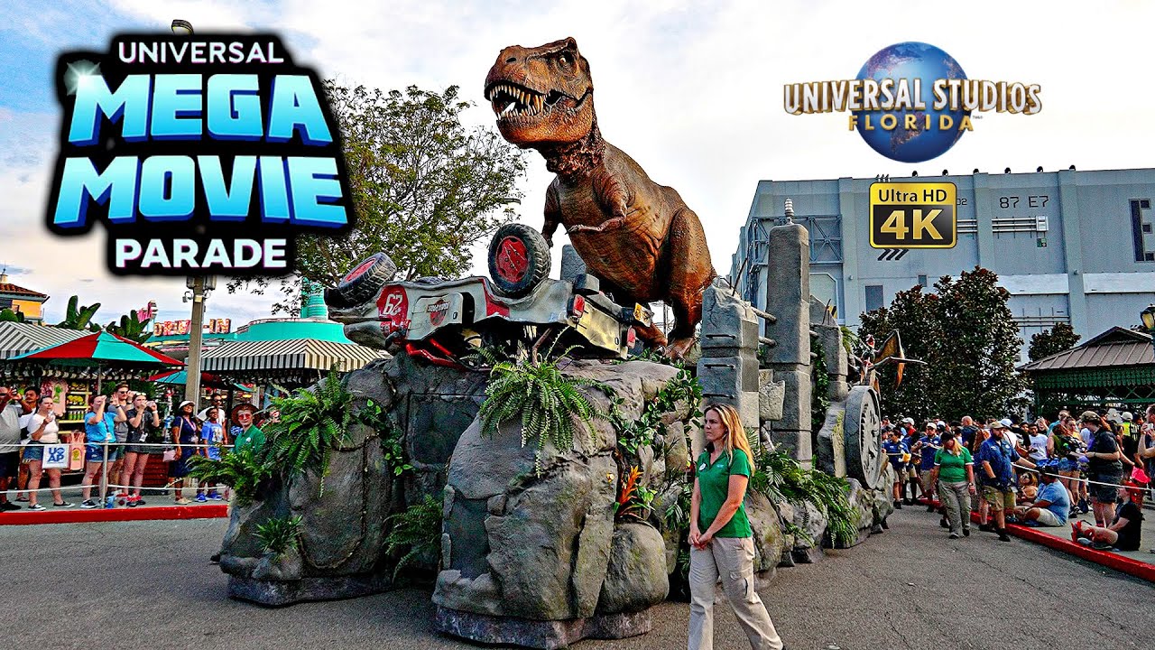 Universal Mega Movie Parade Technical Rehersal 4K Universal Studios ...