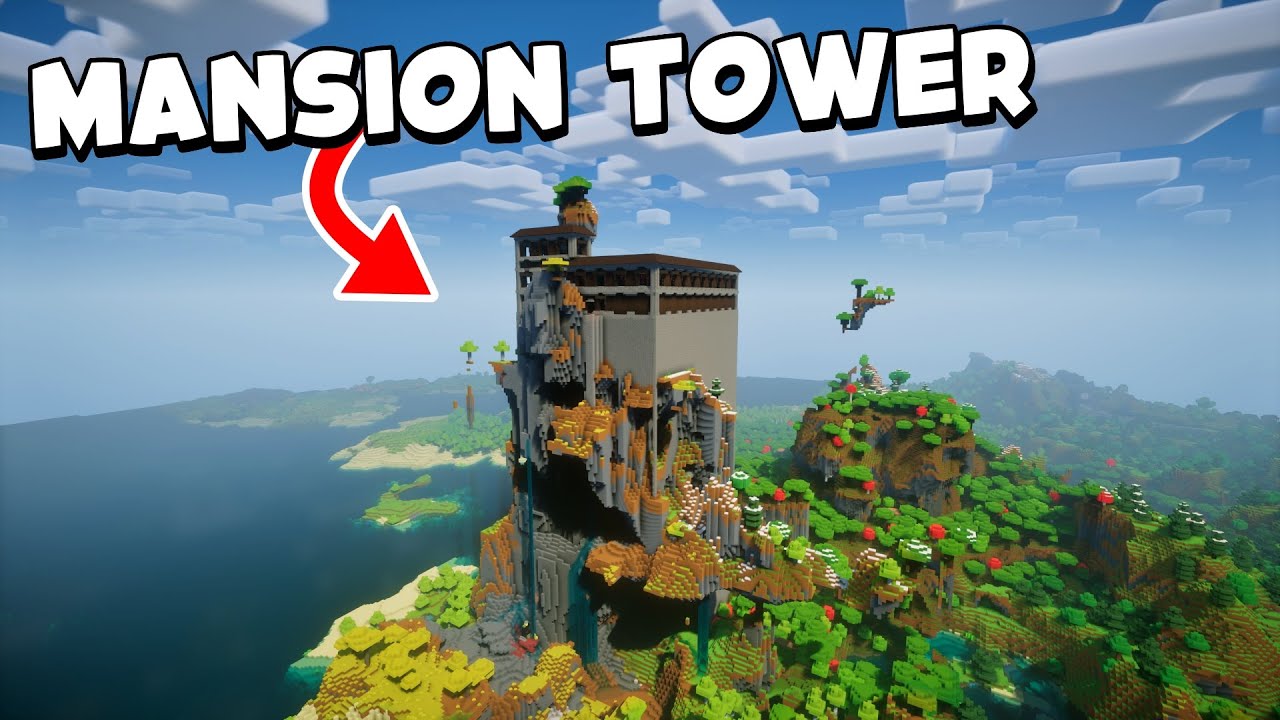 Epic Woodland MANSION Tower Seed for Minecraft 1.20 🔥 - YouTube