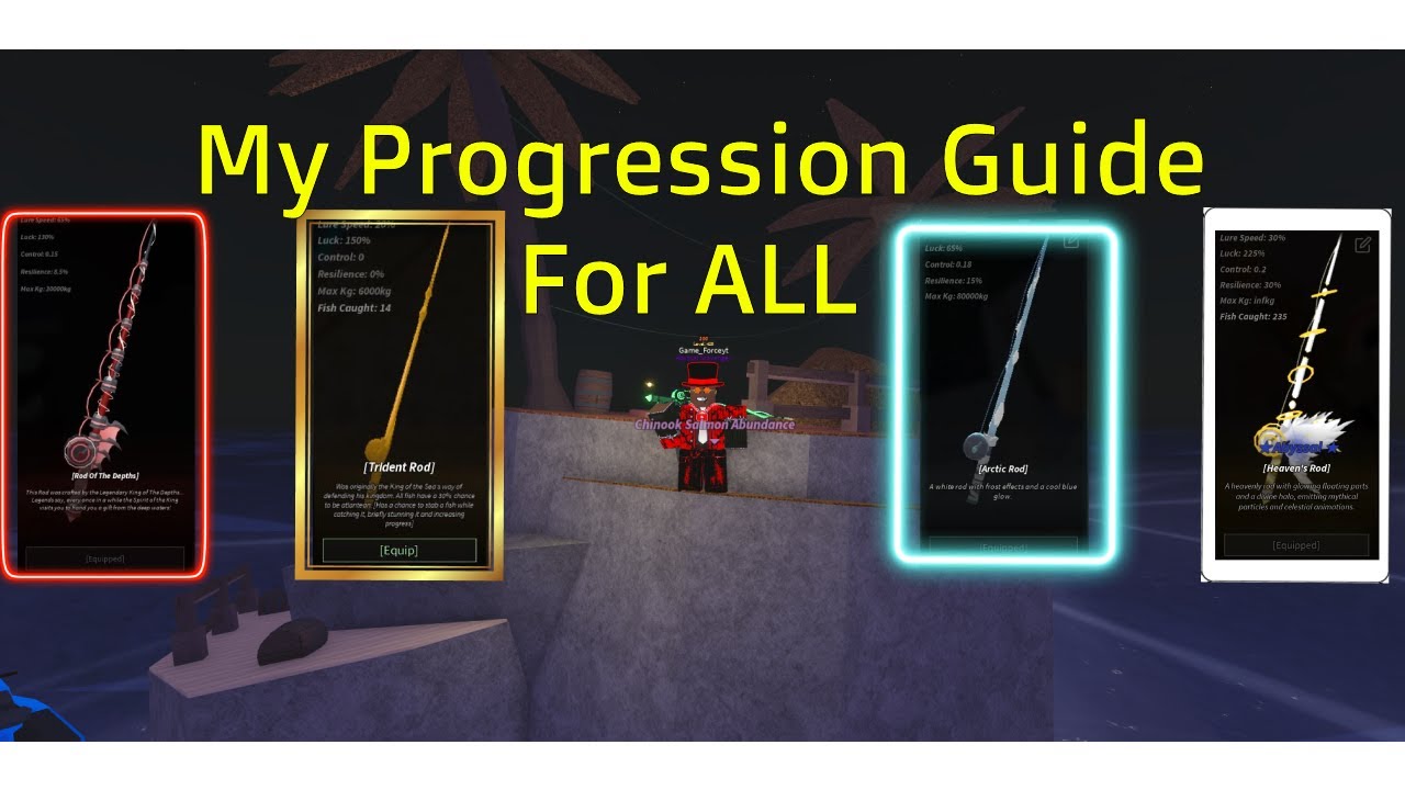 My PERSONAL Rod Progression Guide | #roblox - YouTube