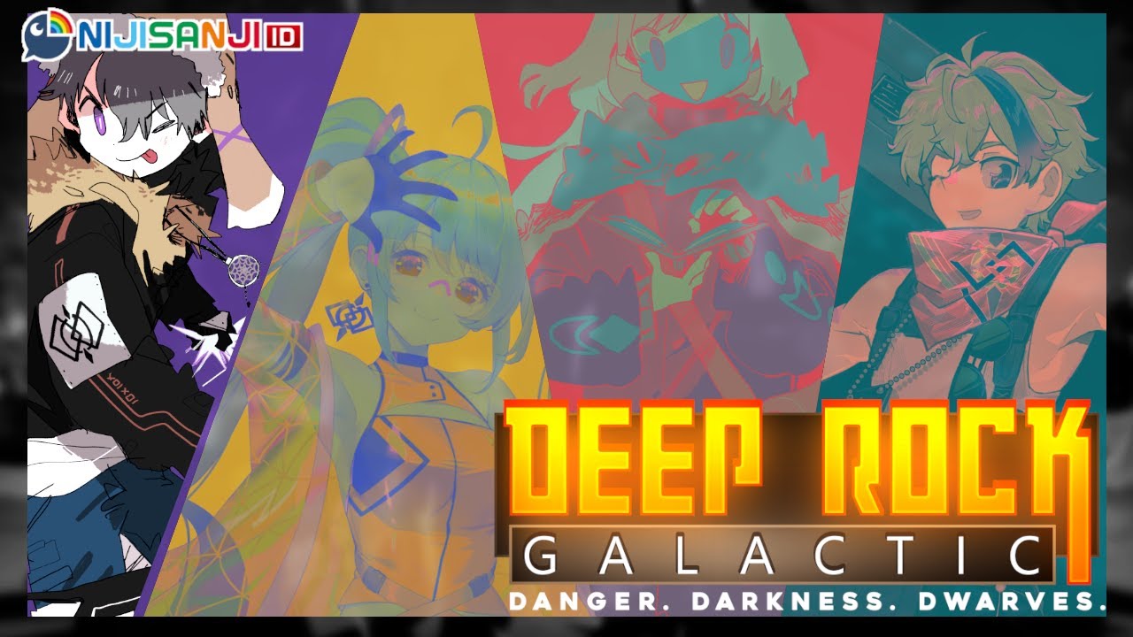 【Deep Rock Galactic】 Being a Gold Digger with Popcop and Luna Notte ...