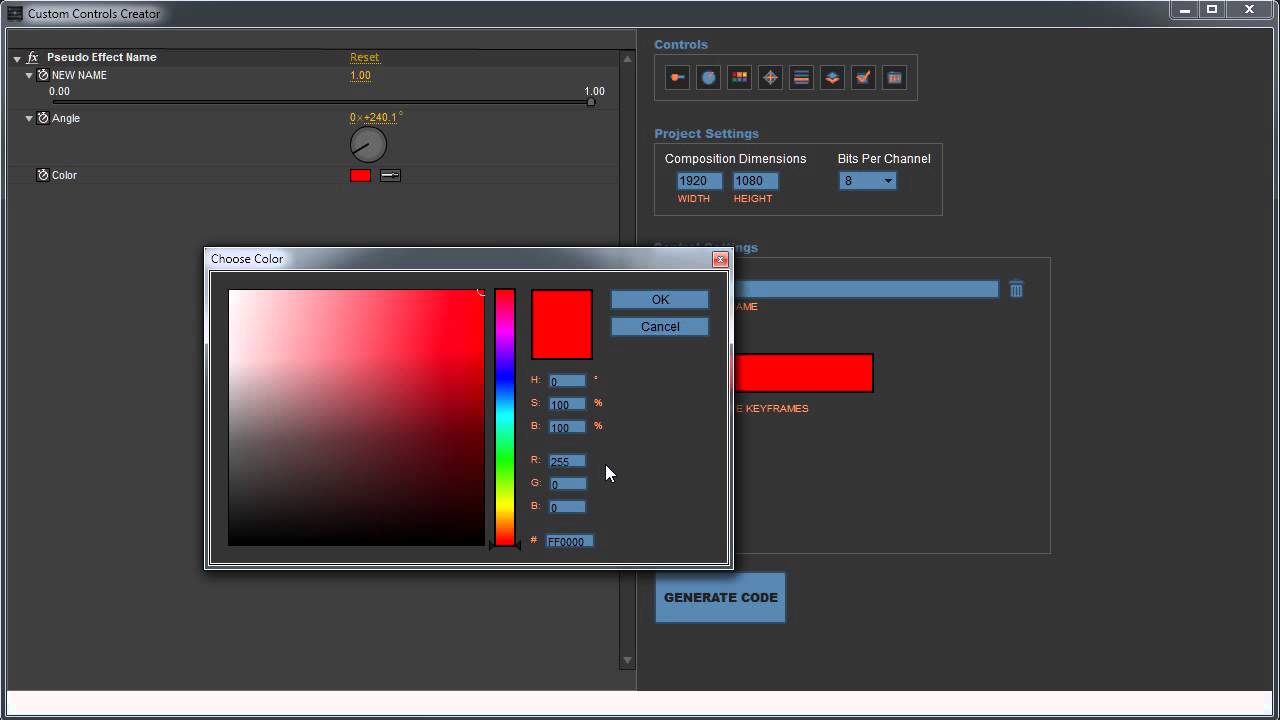 The Custom Controls Creator | The Pseudo Effect Suite - YouTube