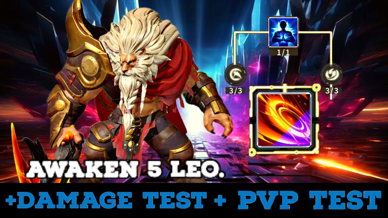 Awaken 5 Leo…Is The King Back? | Eternal Evolution. +Damage Test + PvP ...