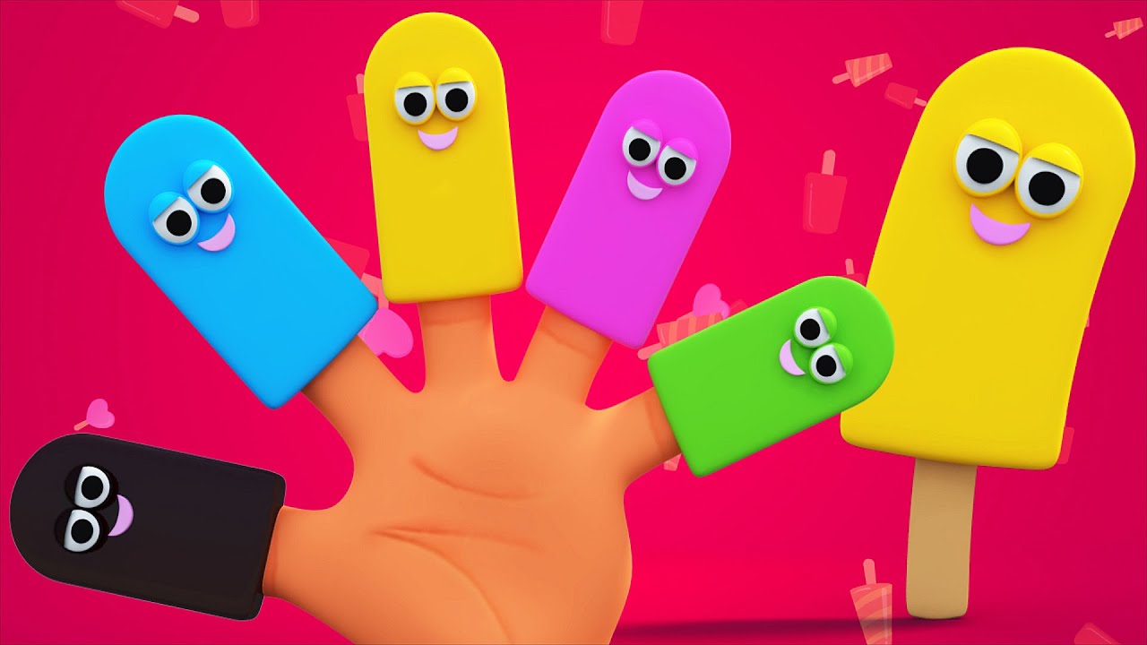 ice cream stick finger family | 3d rhymes | nursery rhymes | kids songs ...